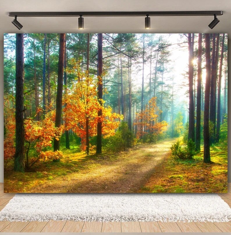 Фотофон муслин осенний лес SHENGYONGBAO Vinyl 270x180cm, MY5405