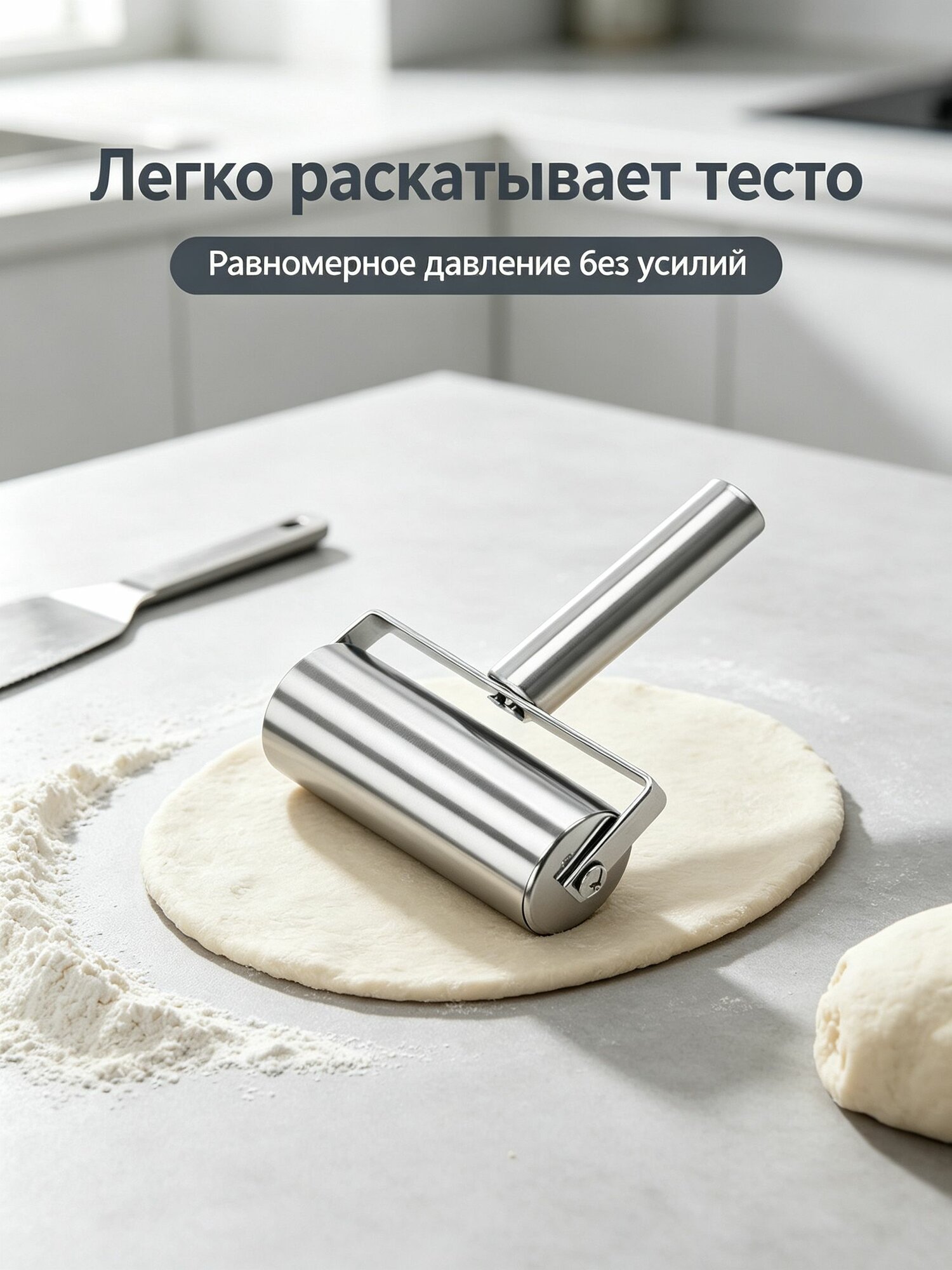 Скалка с крутящимися ручками