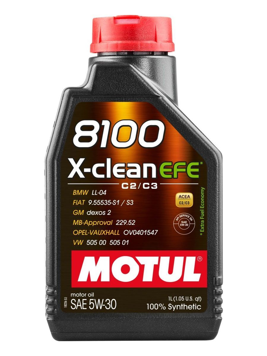 MOTUL 8100 X-CLEAN EFE 5W-30 Масло моторное, Синтетическое, 1 л