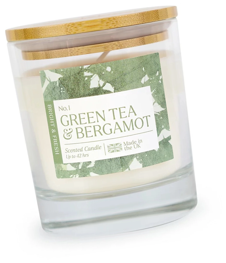 Ароматическая свеча Wax Lyrical Green Tea and Bergamot 168 гр - Вокс Лирикал Зеленый Чай и Бергамот
