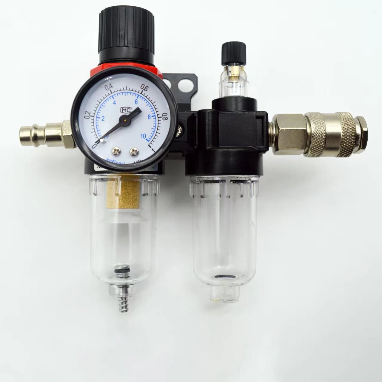 Воздушный фильтр-сепаратор AFC2000 AFR2000 + AL2000 G1/4 для компрессора European connector