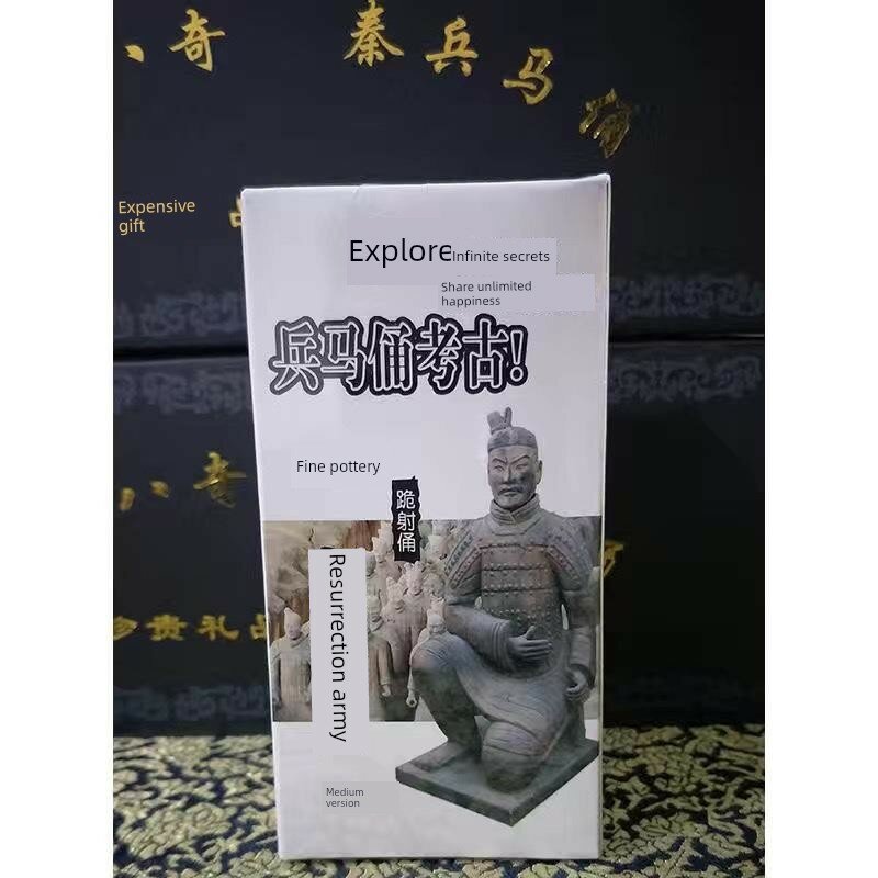 Средний археологический кит с копией воина-лучника из глины для детей, игра в раскопки
