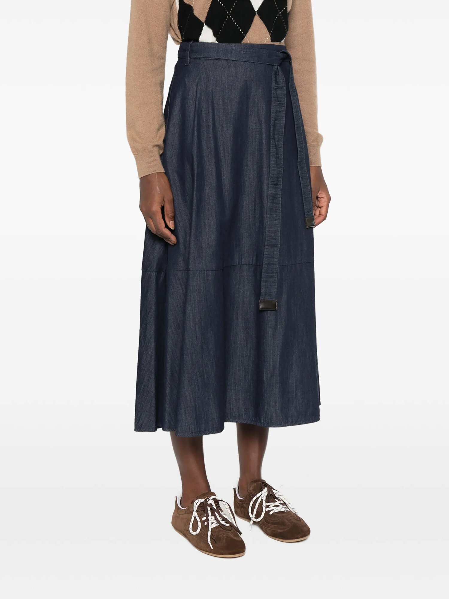 Юбка Max Mara Midi skirt, размер 44, синий — фото 1