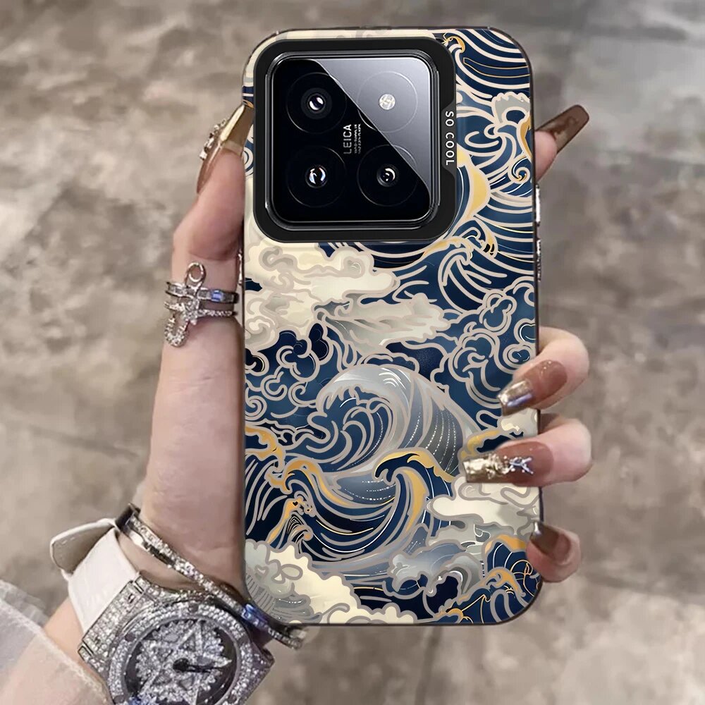 Стильный чехол Art Waves для Xiaomi 17 Pro Max, 13T Pro, 15T Pro, 14T Pro, Xiaomi 13, SC05-HE-P2914
