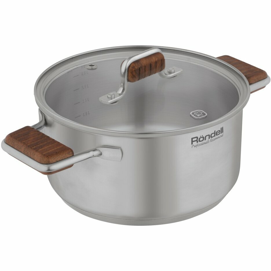 Кастрюля Fjord RDS-1792 5.2л. d 24см с крышкой стальной