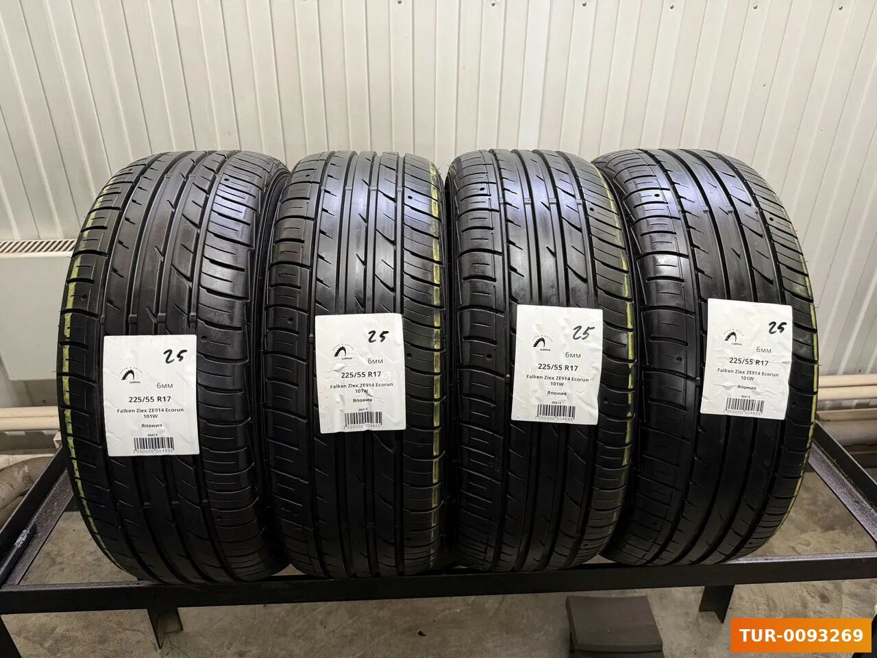 Комплект (4 шт) летних БУ шин Falken Ziex ZE914 Ecorun 225/55 R17 25% износ 8188171995