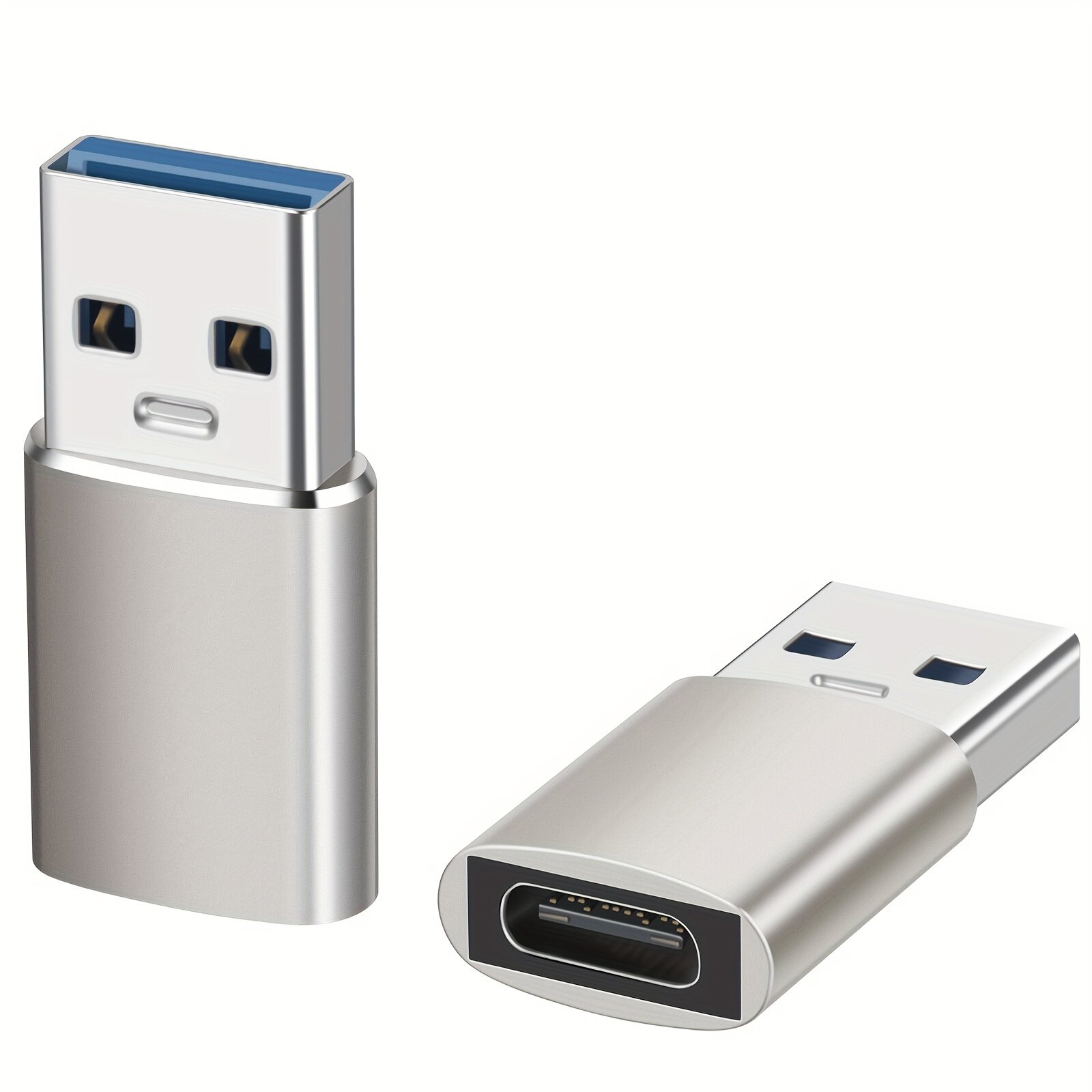 Адаптер OTG USB 3.0 на Type-C (2 шт, белый)