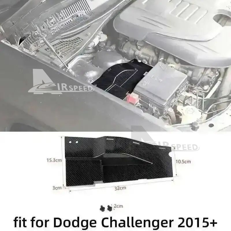 Подходит для Dodge Challenger 2015-2026. Накладка декоративного оформления салона автомобиля из углеродного волокна.