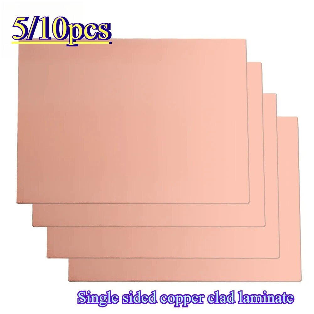 Односторонние печатные платы FR4 5x7см/10x15см 10PCS, 5x7cm
