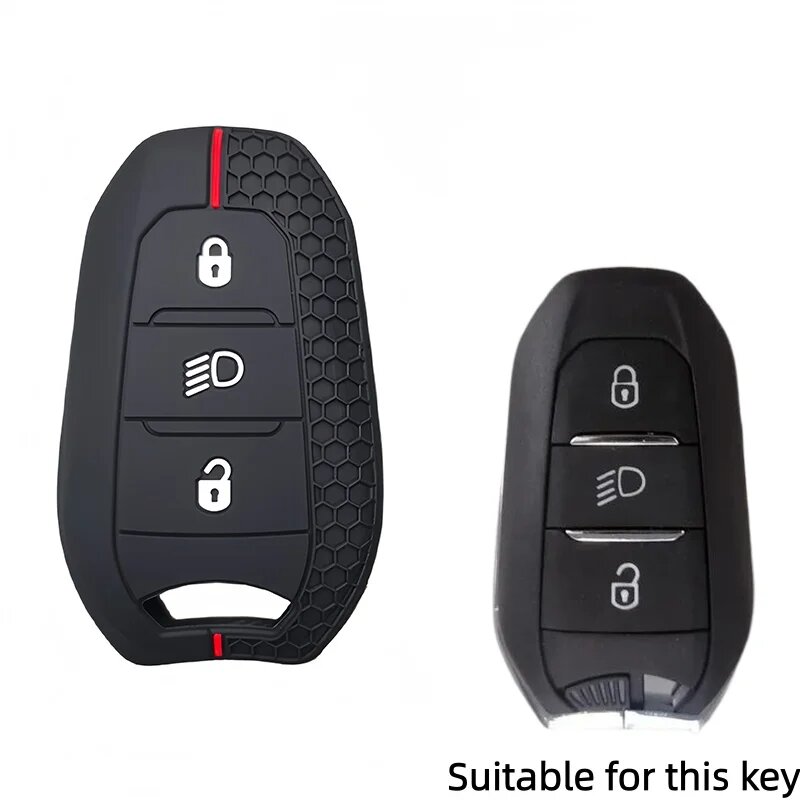 Силиконовый Чехол Для Ключей Peugeot 3008, 307, 308, 207, 208, 407, 508, 206, 2008, 301, 5008, Совместимый С Citroen C2, C3, C4