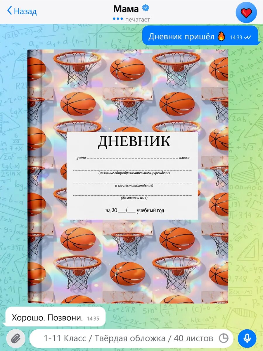 Школьный дневник с принтом y2k pinterest
