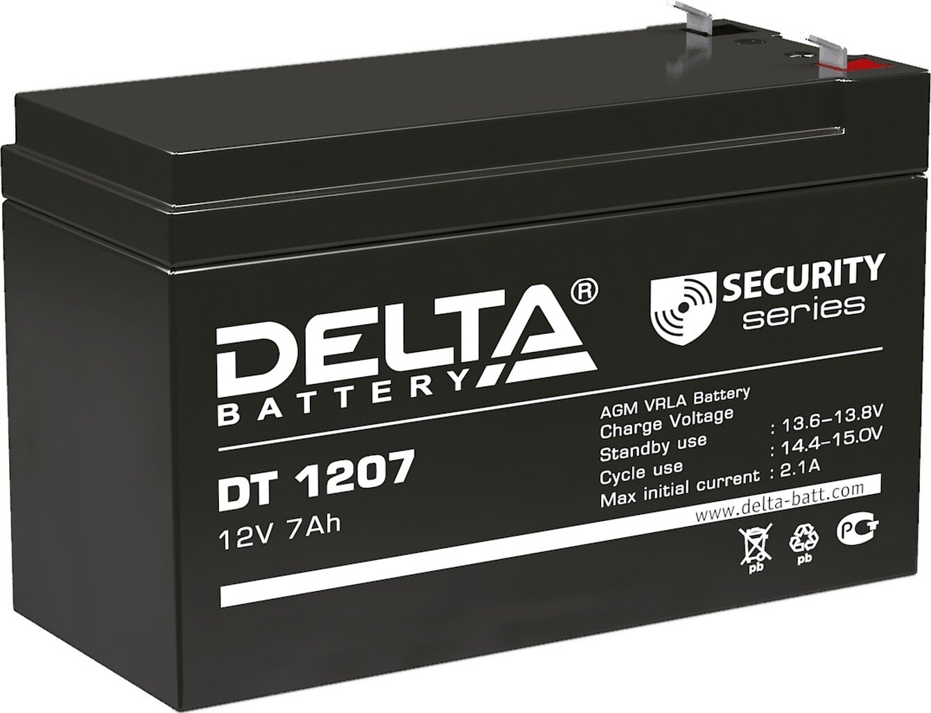 Аккумулятор для ИБП Delta DT 1207 12V7Ah