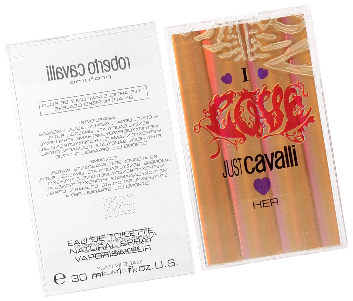 Женский аромат Roberto Cavalli Just Cavalli I Love Her 30 мл / Кавалли Ай Лав Хер