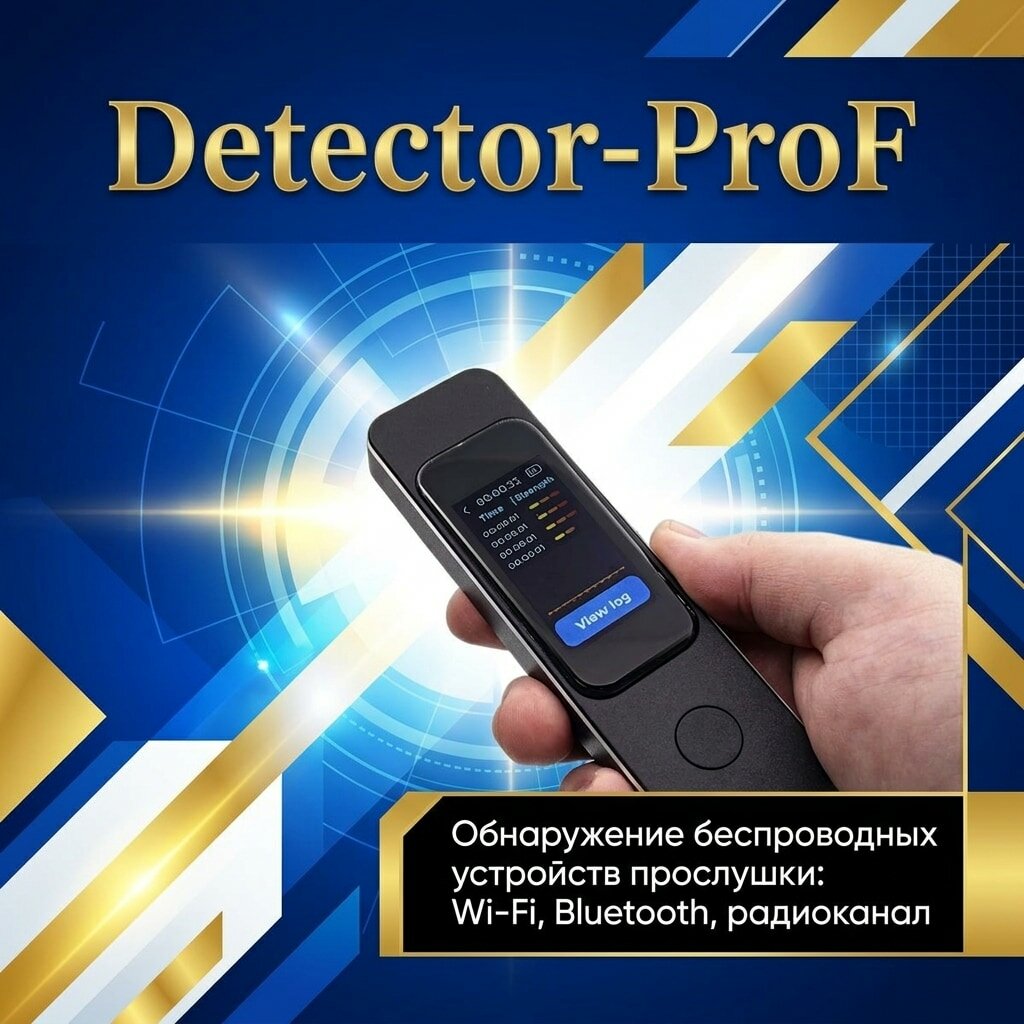 Антижучок Detector-ProF для поиска скрытых камер и прослушки