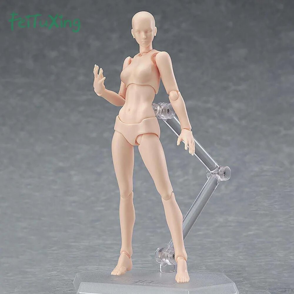 Feituxing Фигурка-манекен Body Kun SHF, подвижная модель для рисования из ПВХ