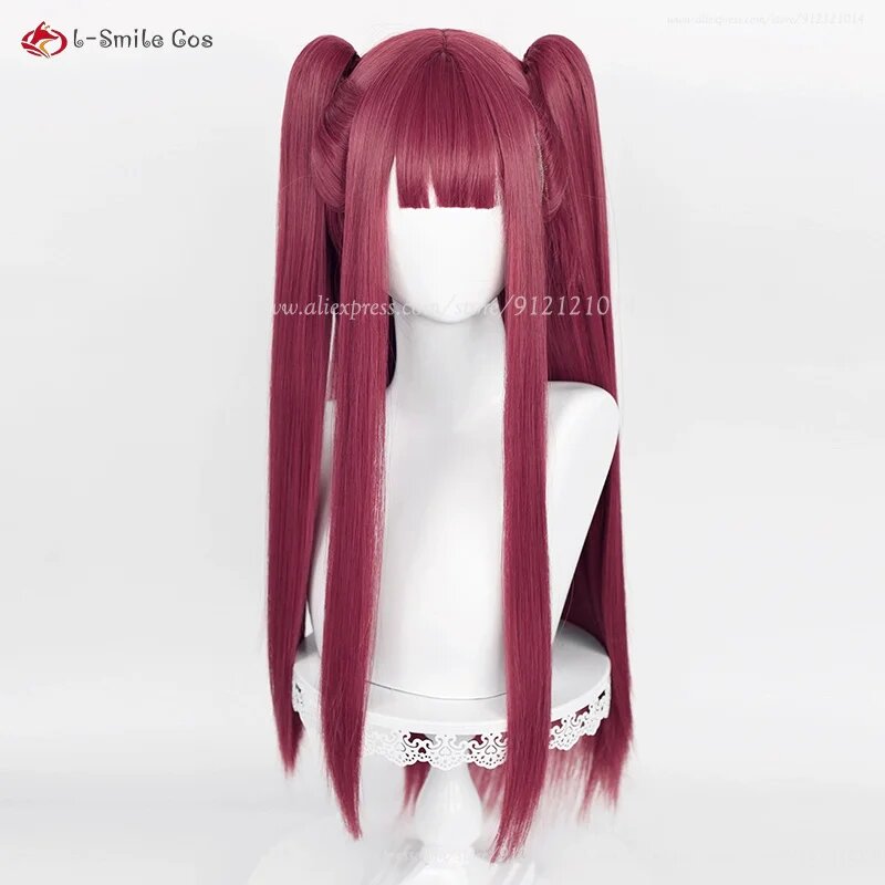 Косплей парик Марин Китагава Rizu Kyun 75 см красный Красный, Wig Only