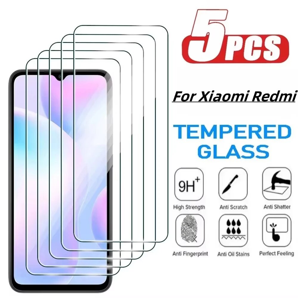 Набор Из 1-5 Штук Защитных Стекол Для Экрана Redmi Note 14 13 Pro 15 Pro 5G 12 11 11S 10 9 15 15C 13C 13 14C 12C 10C - Полное.