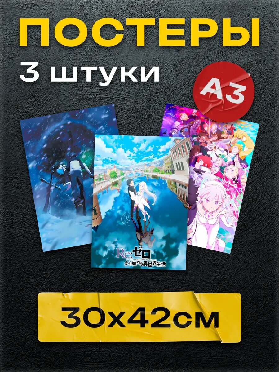 Постеры Ре Зеро