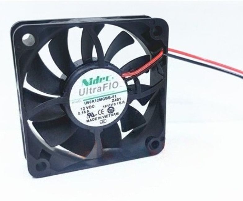 Nidec U60R12MGBB-51 6CM 6015 12V 6см высокий воздушный поток бесшумный вентилятор -