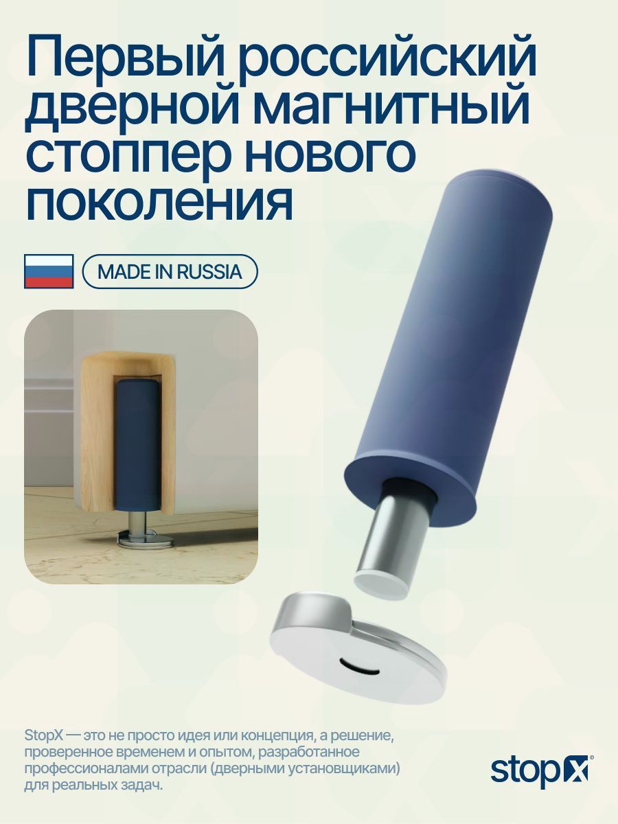 Скрытый магнитный стоппер, ограничитель для двери, StopX