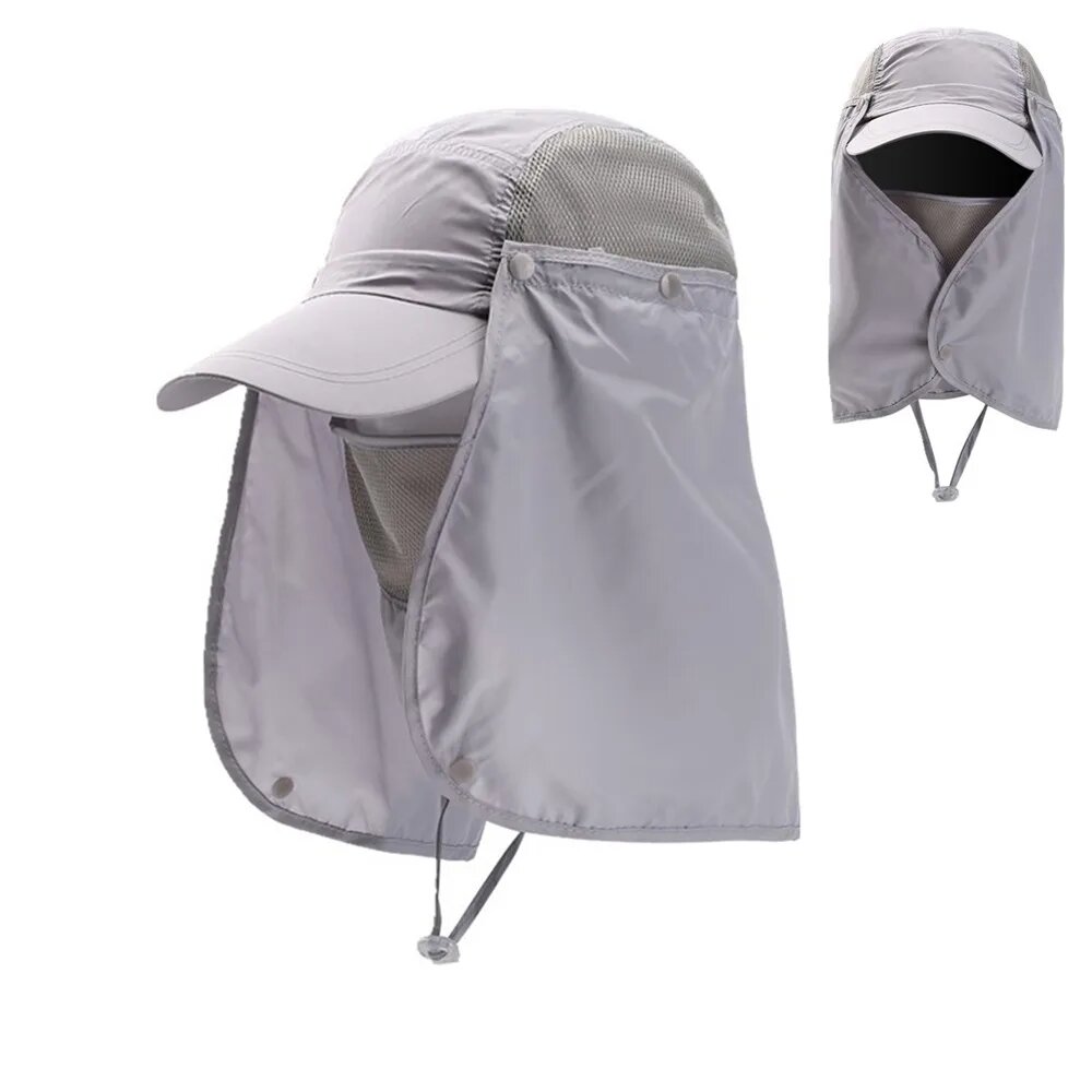 Солнцезащитная шапка для спорта unisex Серый, Light Grey