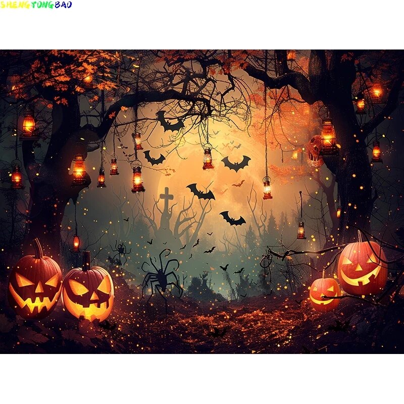 Фоно для фото Halloween 14x10ft, цвет 30