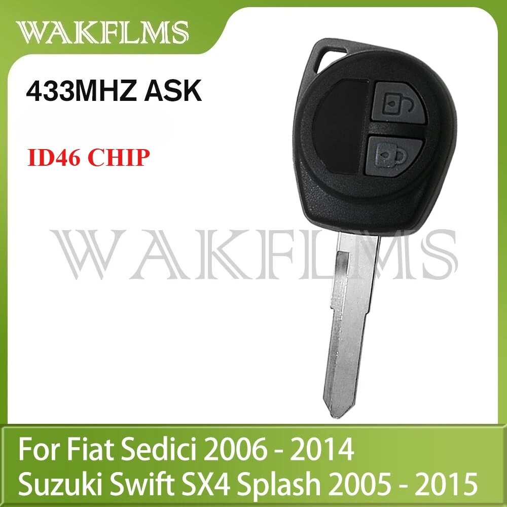 Ключ для Fiat Sedici/Suzuki Swift SX4 Splash, 433MHz, ID46 Chip