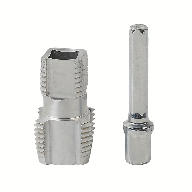 Набор ступенчатых свёрл из легированной стали (1 шт.), для расширения отверстий в водопроводных трубах и нарезания резьбы в пластиковых трубах, метчики и плашки для ПВХ-труб, размеры 1/4″ и 1/6″