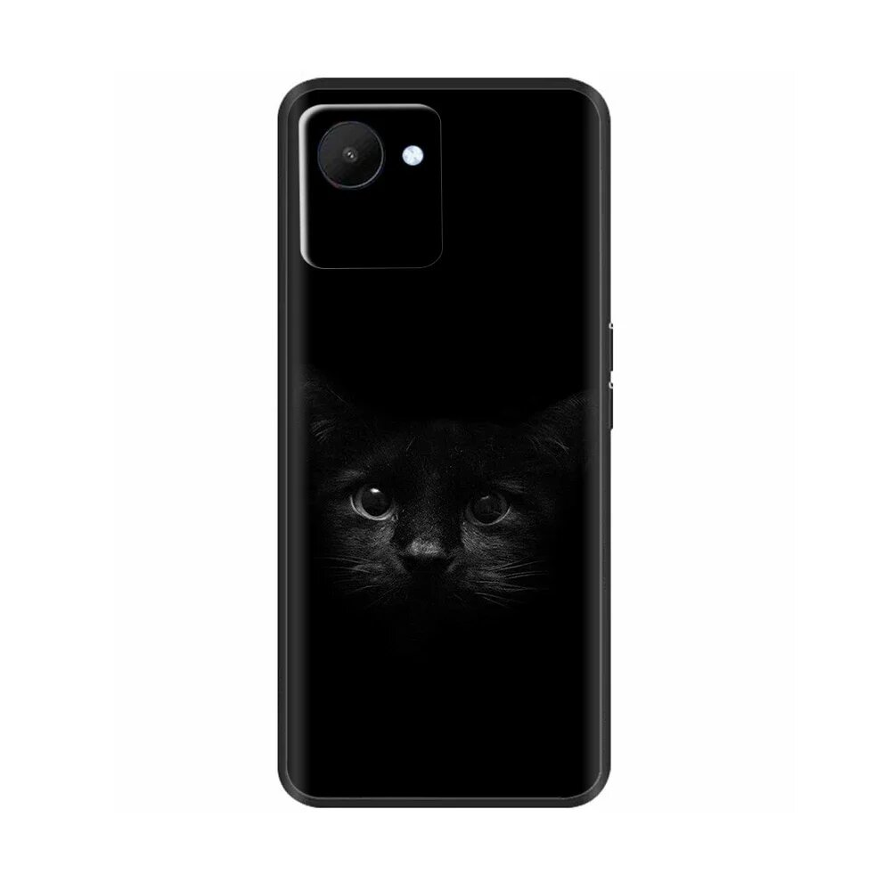 Противоударный чехол для Realme C30, чехол для Realme C30S, мягкий Черный, 01692, For Realme C30S