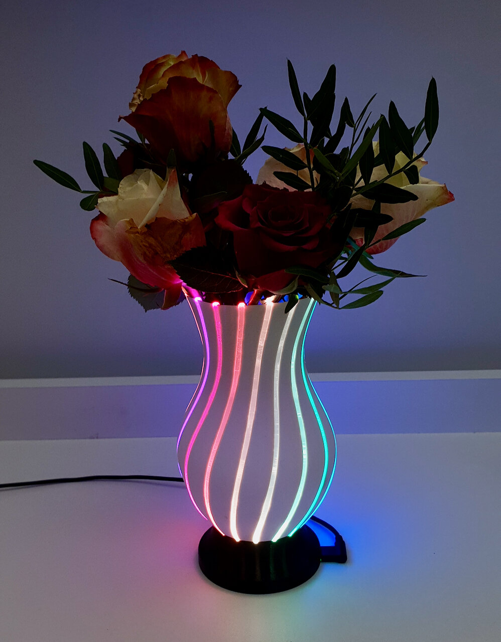 Ваза декоративная дизайнерская, 3D-печать, 3DOPRU арт. VASE-PR-45066