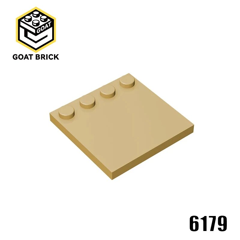 MOC детали 6179, модифицированные плитки 4x4 с шипами, совместимые с Лего, набор из 10 штук Green-28