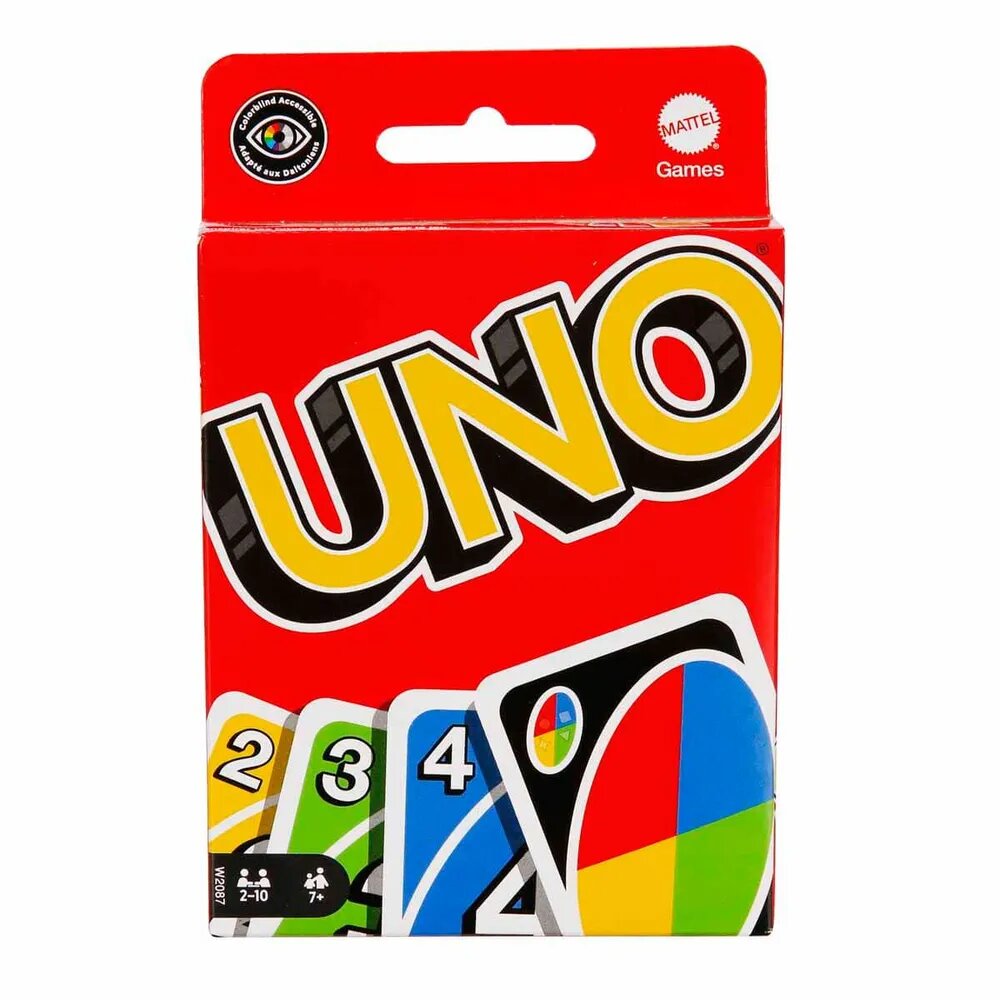 Mattel Карточная настольная игра UNO карты Уно W2087
