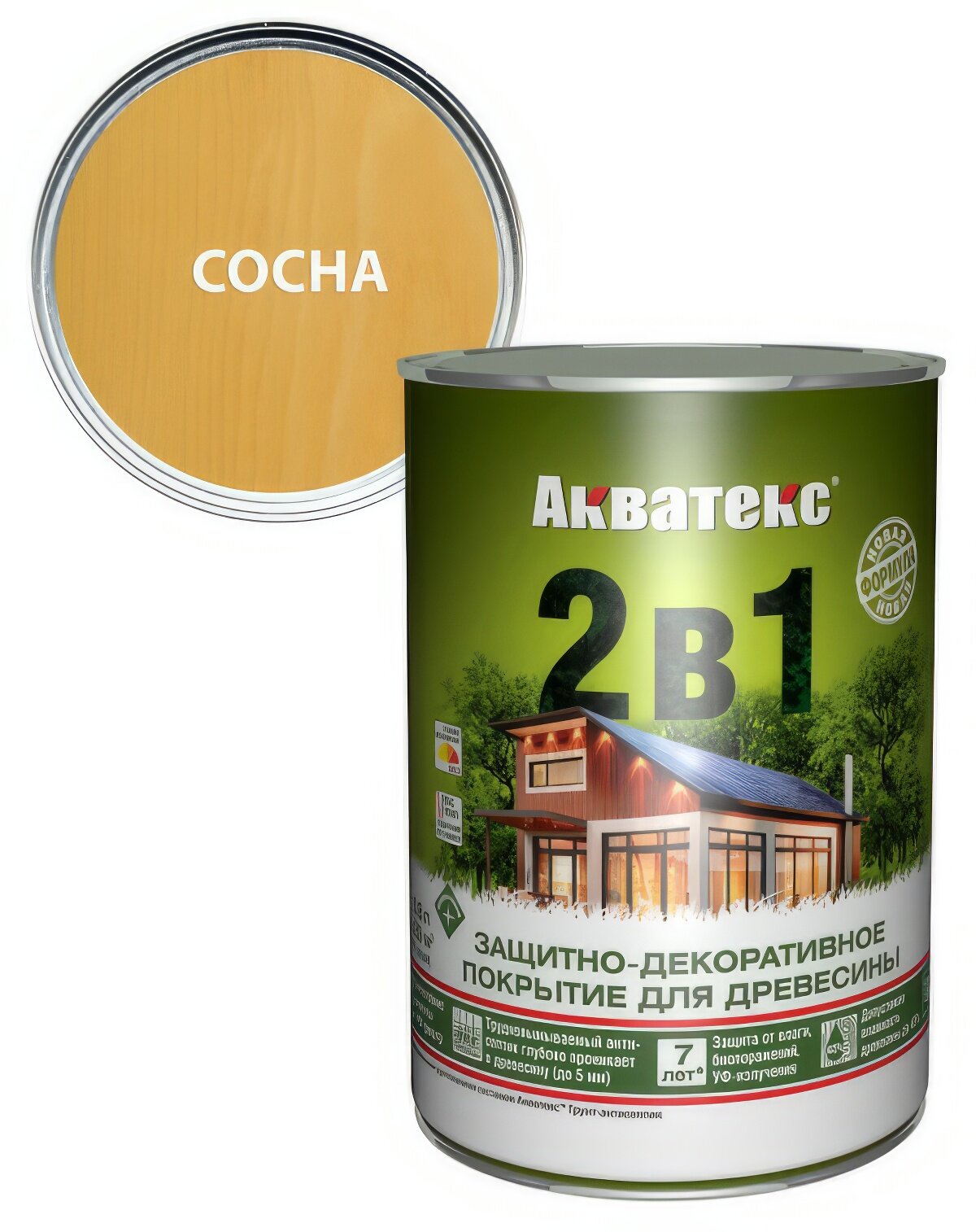 Текстурное покрытие акватекс 0,8л сосна