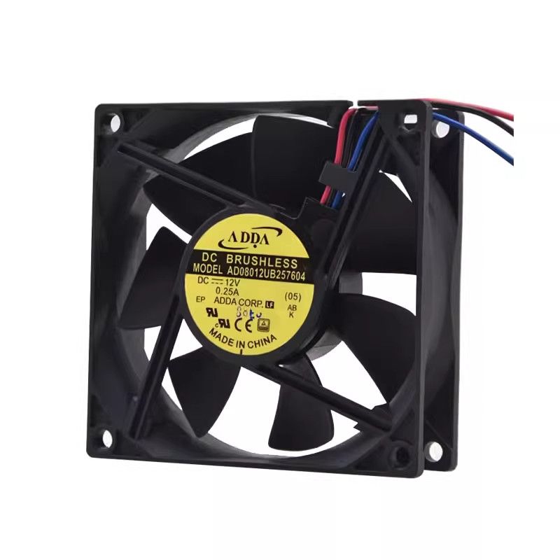 ADDA AD08012UB257604 DC12v 0.25A 8025 8CM Проектор 3-проводной детектор вентиляторы -