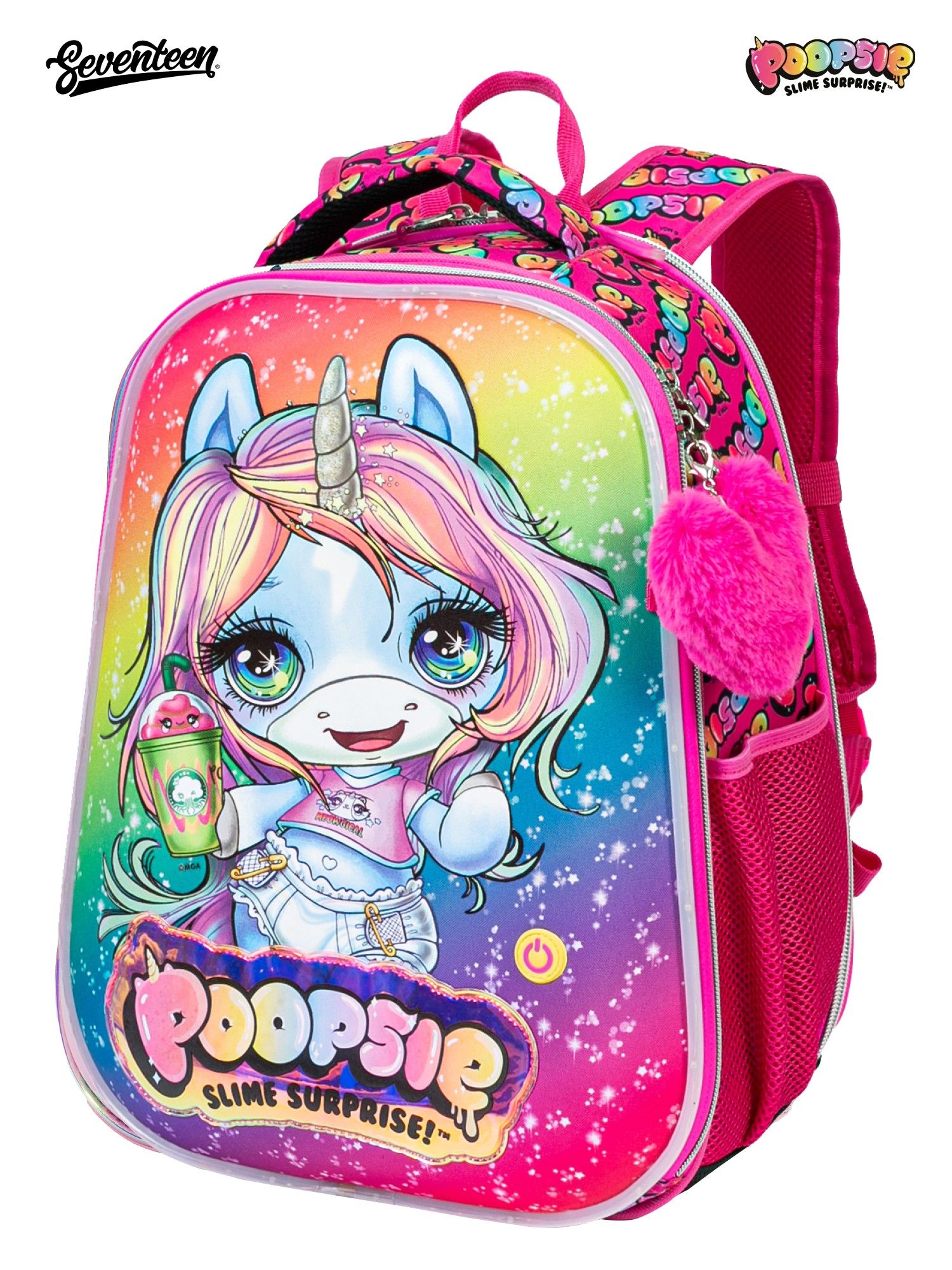 Светящийся школьный ранец для девочки. Poopsie (by Seventeen)
