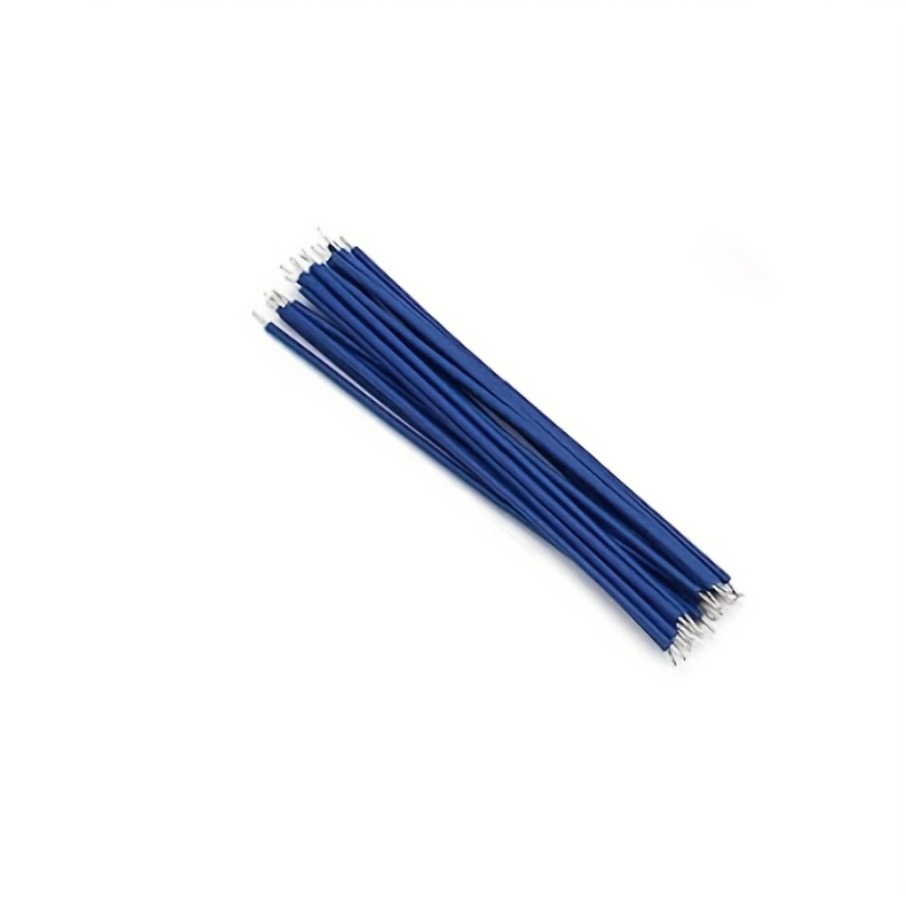 Провод-перемычка 26 AWG, 50 шт, синий, длина 3.15 дюйма, луженая жила, для печатных и макетных плат