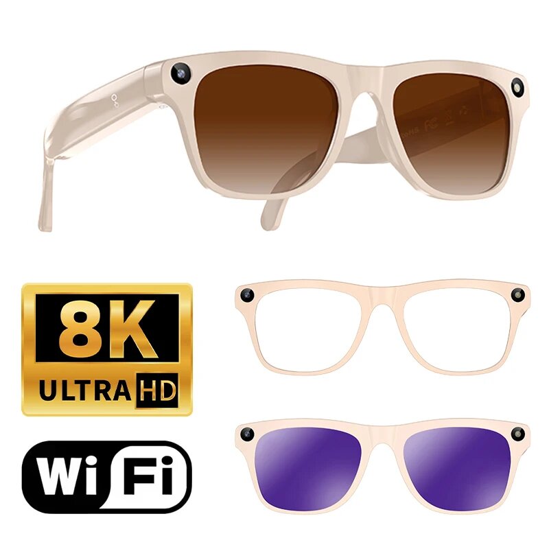 Xiaomi MIJIA Умные очки 800W HD 8K Skin with 3 lenses