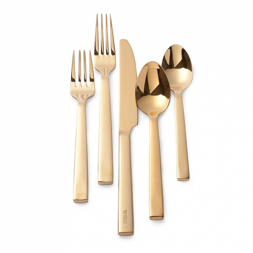 Ralph Lauren Home Столовые приборы на 6 персон Academy Gold