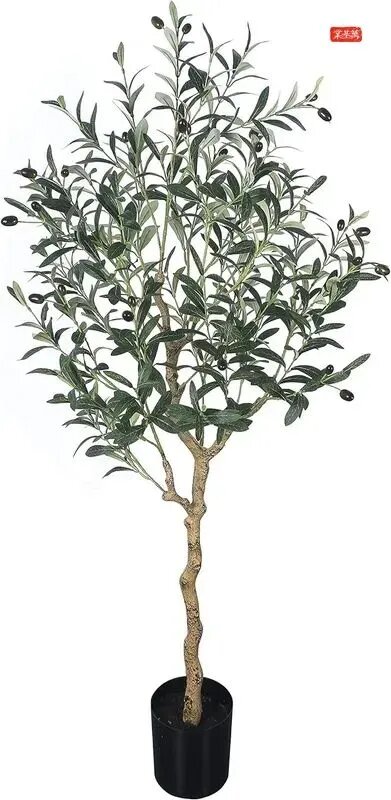 Стабилизированные цветы Олива, искусственное оливковое дерево 120cm, 2200 гр, 1 шт