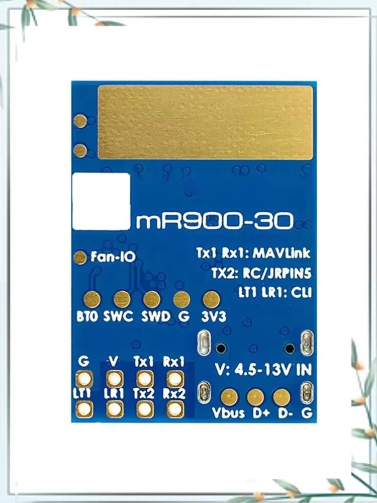(J M X W) Приёмник Mateksys MLRS MAVLink MR900-30 900 МГц, Приёмный Модуль