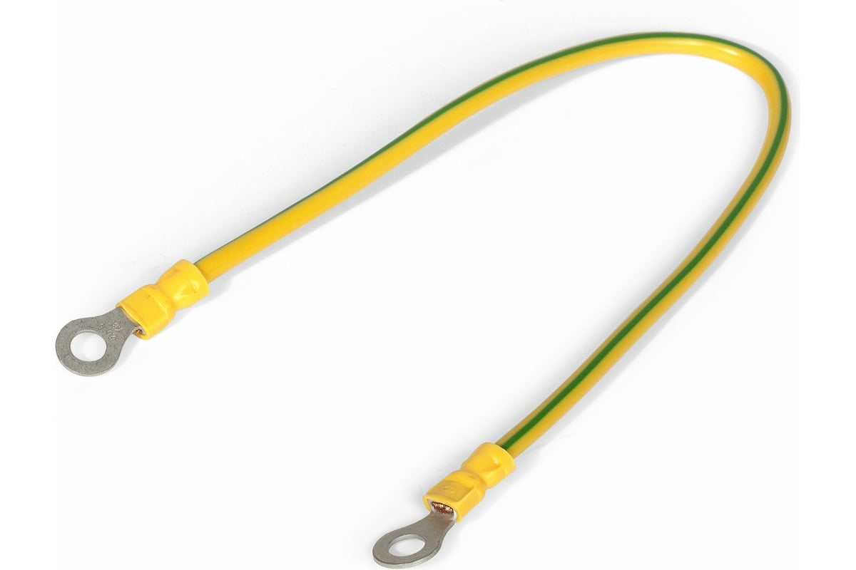 Проводник заземляющий Fortisflex ПЗУ-6-150, 6 мм² х 15 см {79690} 1 шт