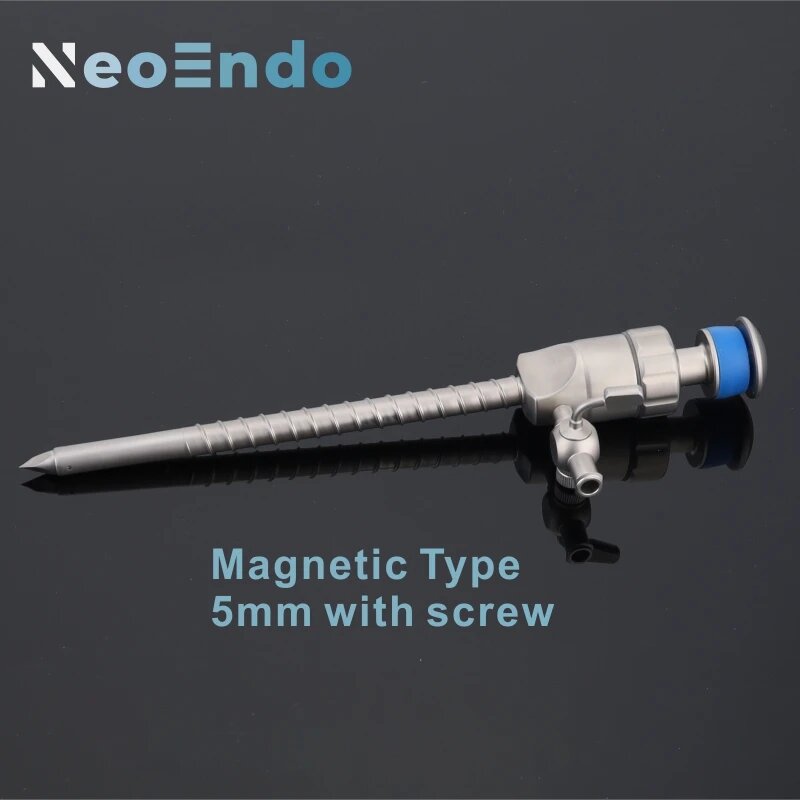 Лапароскопический троакар NeoEndo 5 мм с винтом, Magnetic Type