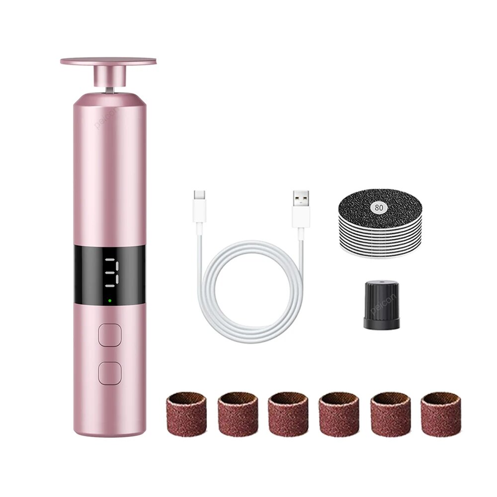 Электропилка для ног Pink, Rechargeable Foot Grinder