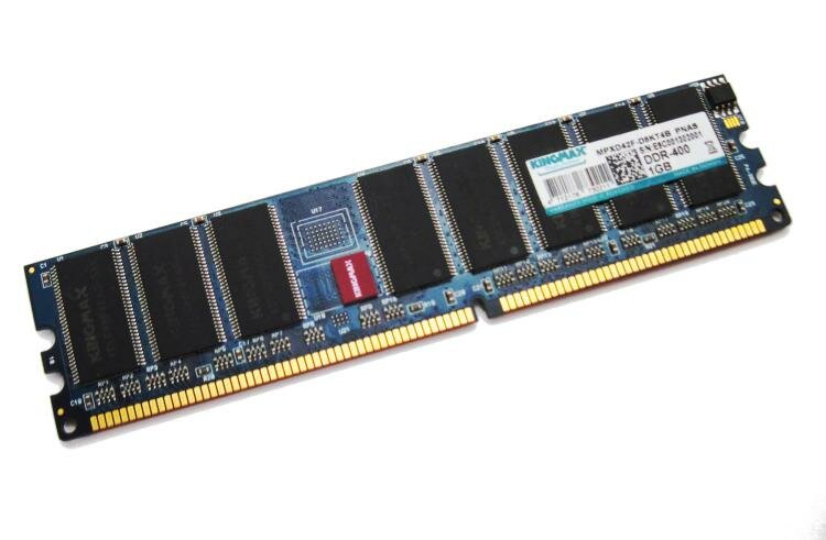 Оперативная память DIMM DDR1 1Gb PC-3200 Kingmax