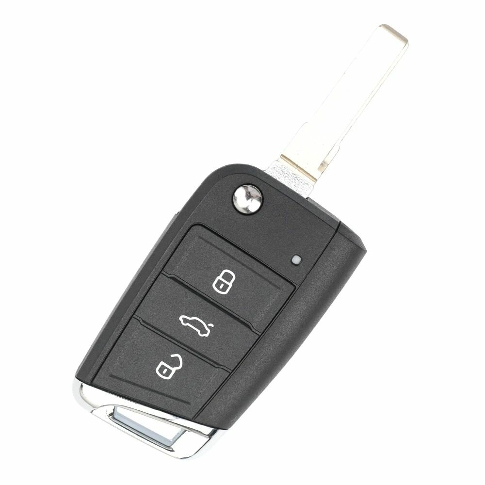 Дистанционный ключ SilKY MQB48 433/434 МГц, 3 кнопки — для VW Golf 7, Skoda Octavia A7, Seat Leon и др, без лого