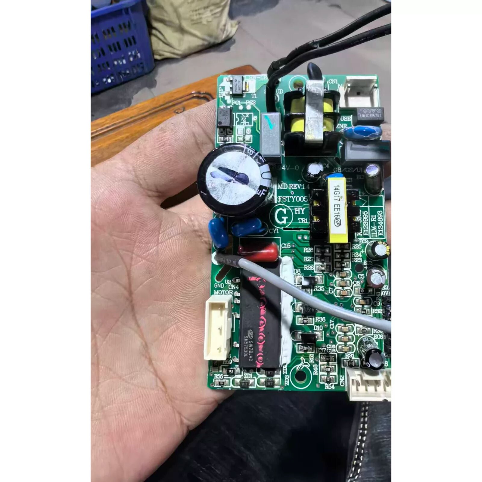 Подходит для инверторной платы электрического вентилятора Midea FSTY002, материнская плата блока питания FS40-15CR 16ER