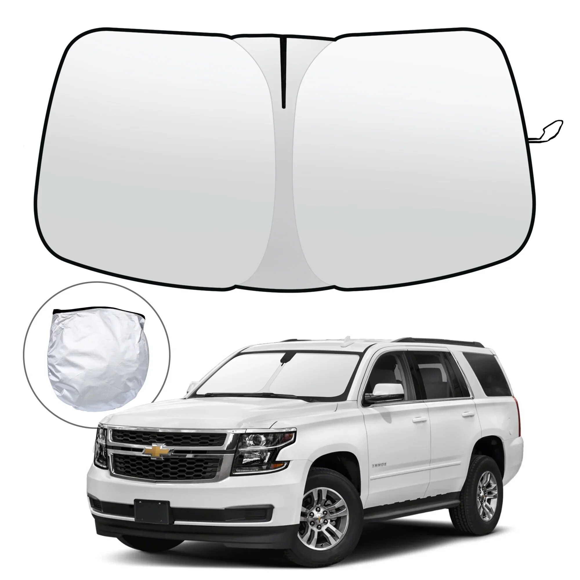 Солнцезащитный козырек на лобовое стекло для Chevrolet/Chevy Tahoe 2015-2020 гг, солнцезащитный козырек Chevy Tahoe, защитные блоки для окон, УФ-лучи
