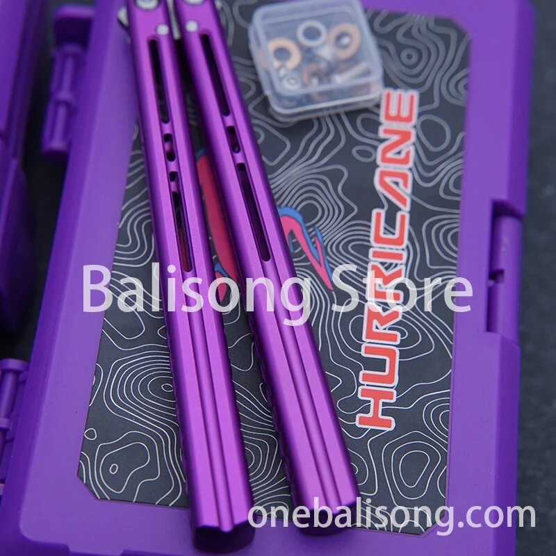 Балисонг Hurricane V2 Purple из алюминия
