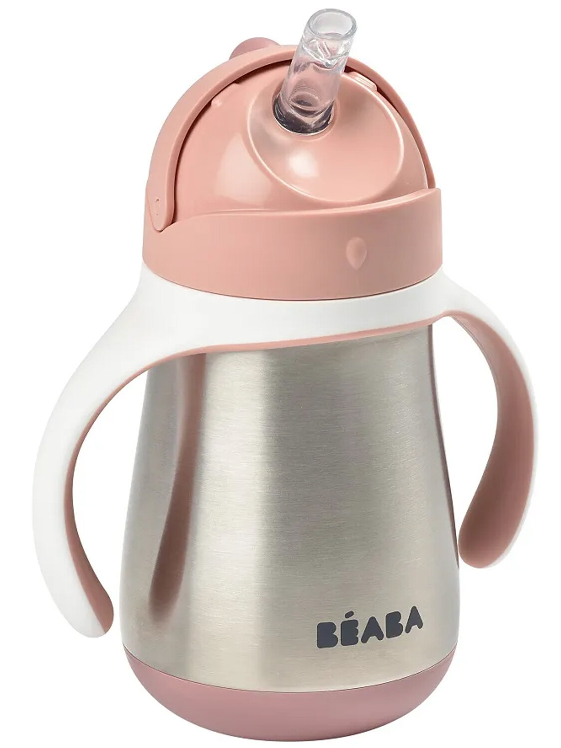 Поильник термос Beaba Tasse Paille INOX 250ML O розовый (PINK)