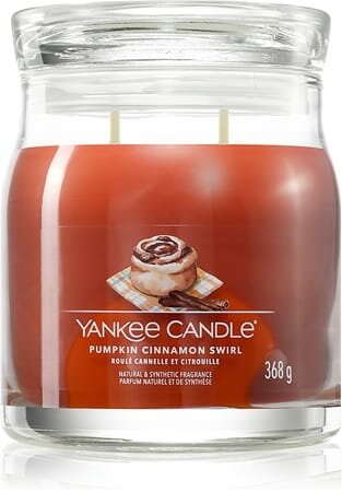 Свеча Yankee Candle Pumpkin Cinnamon Swirl, тыквенно-коричный аромат, 368 г